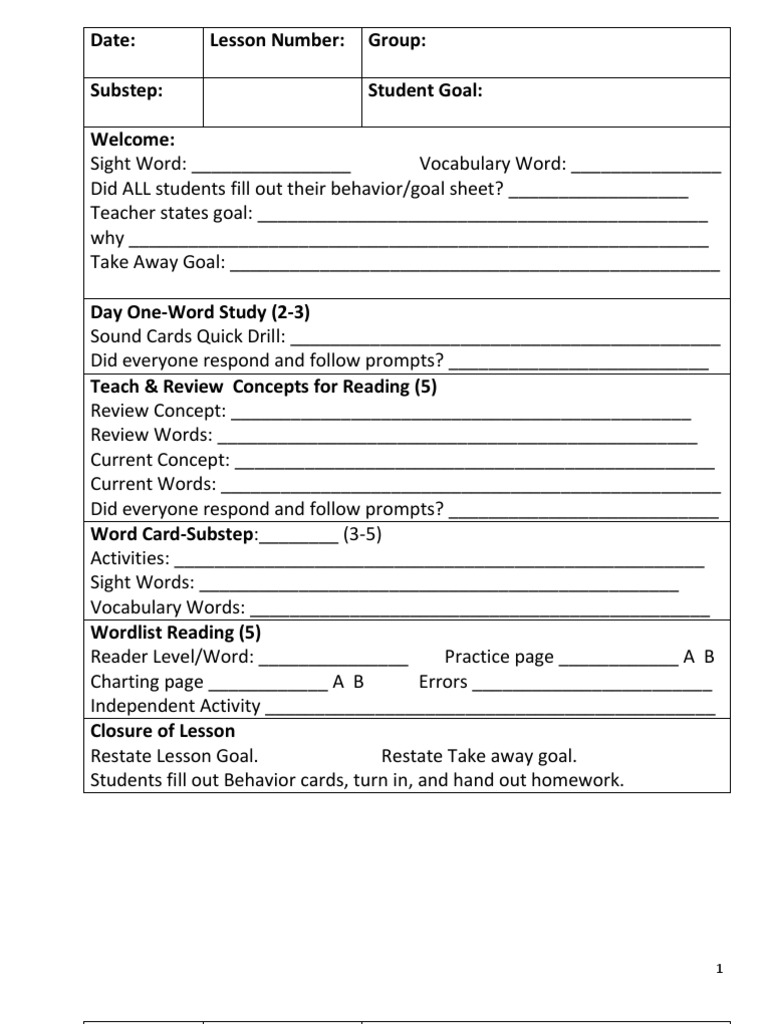 Wilson 3 Day Lesson Plan | PDF | Reading Comprehension | Human ...