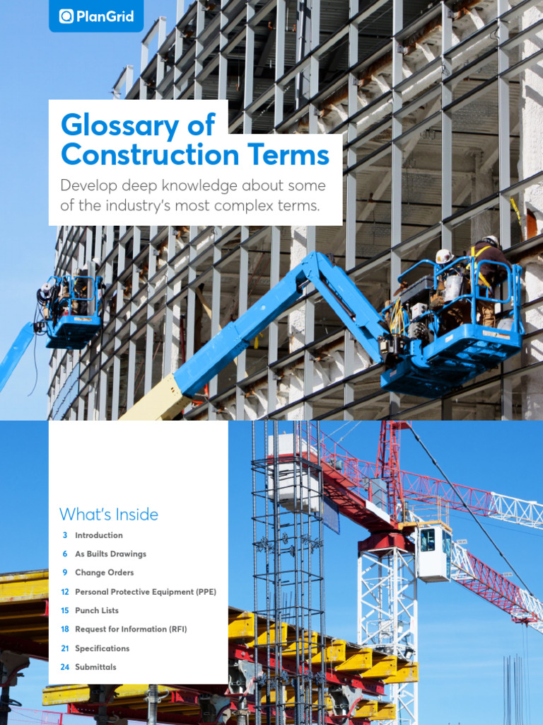 Glossary of Construction Terms | PDF | Personal Protective Equipment ...