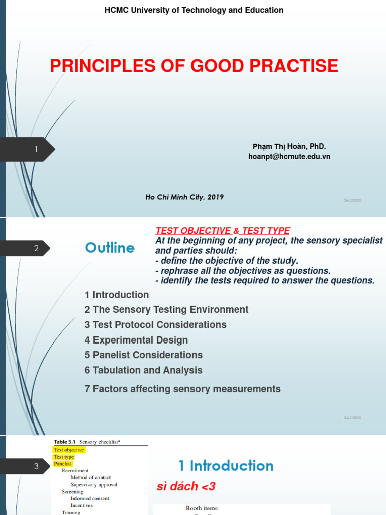 Lesson 3 Principles of Good Practice | PDF | Perception | Stimulus (Physiology)