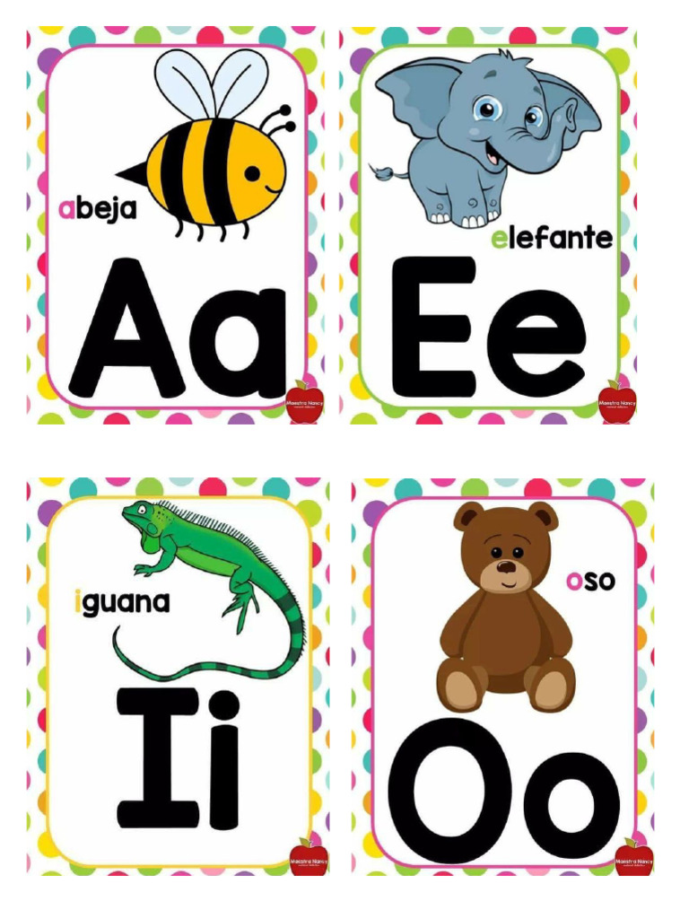 Letrero De Las Vocales Y Letras Pdf