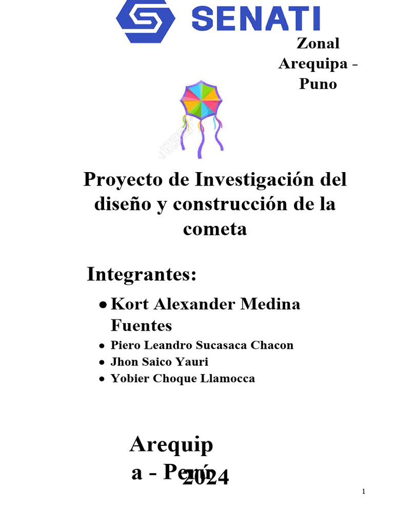 Proyecto-de-Investigacion-Del-Diseno-y-Construccion-de-La-Cometa (Kort) | PDF | Levantar (Fuerza ...