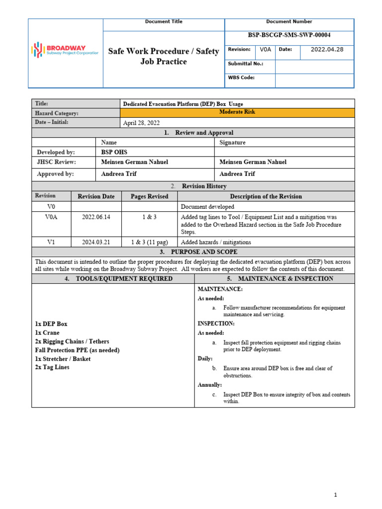 BSCGP Sms SWP 00004 Dep Box Usage (Stations) | PDF | Personal ...