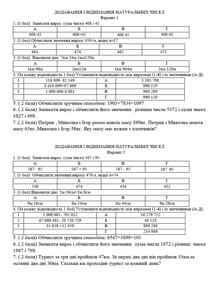 Samost - 2 - Dodav - nat - chisel робила 2023 | PDF