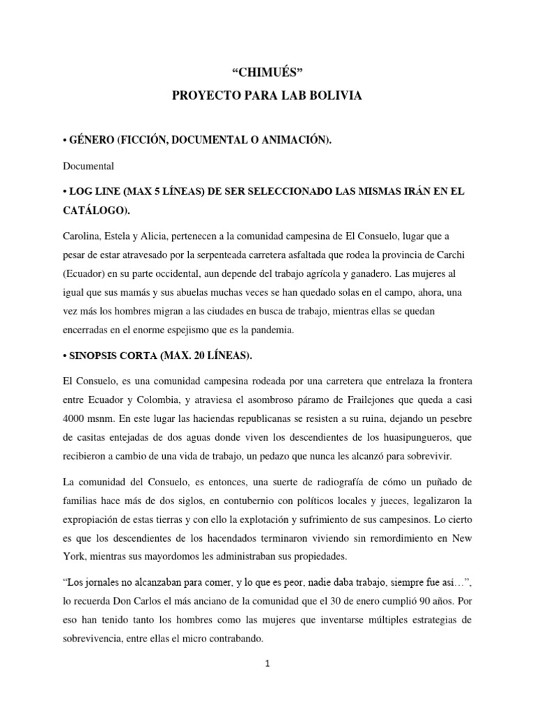 Chimues-Nantu Mantilla-Lab Bolivia | PDF | Ecuador