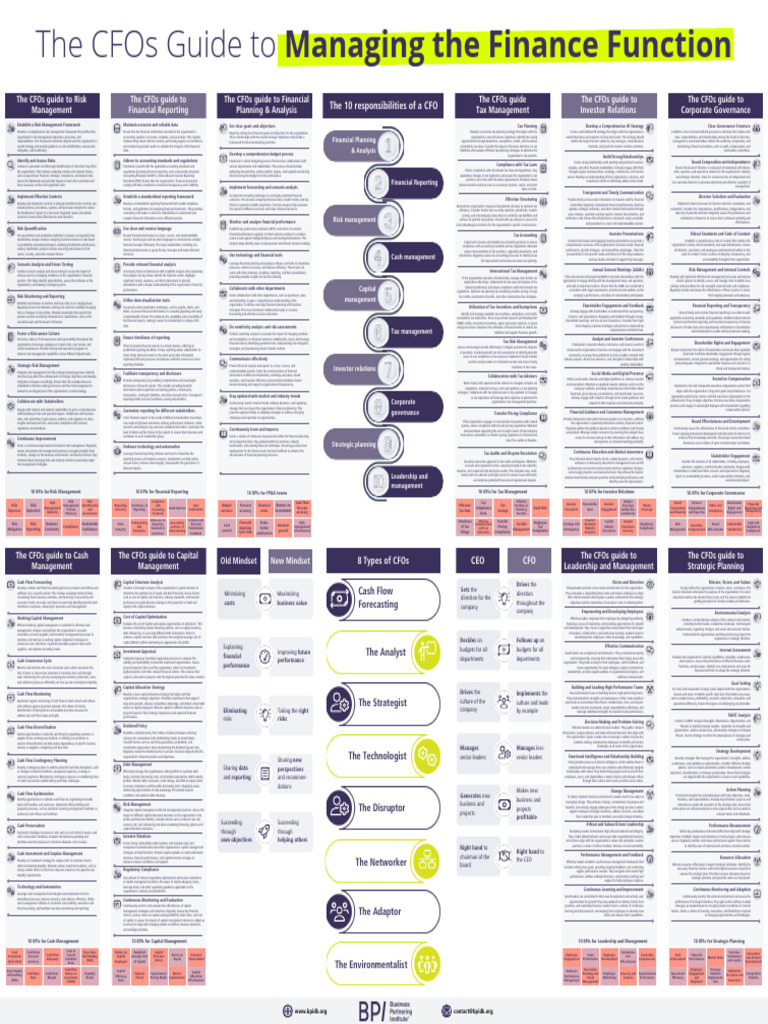 CFOs Guide To Managing The Finance Function | PDF | Chief Financial ...