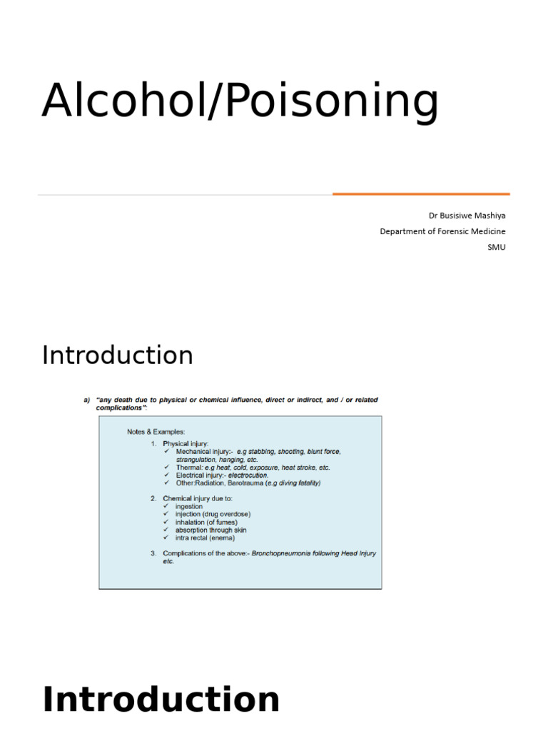 Alcohol and Poisoning | PDF | Ethanol | Acetylcholine
