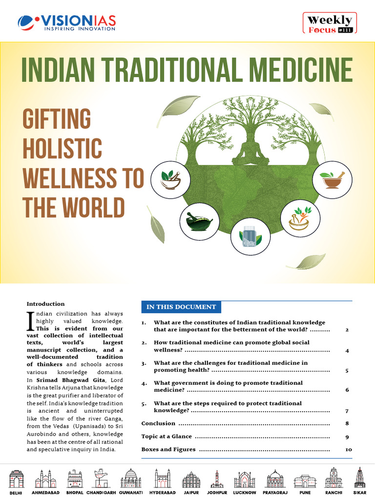 VisionIAS Weekly Focus December 2023 Indian Traditional Medicine ...