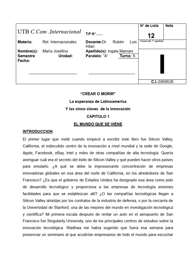 Utb Cap. 1 | PDF | Silicon Valley