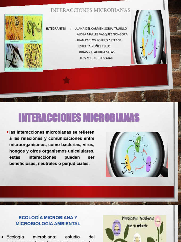 Interacciones Microbianas | Descargar gratis PDF | Microorganismo | Parasitismo