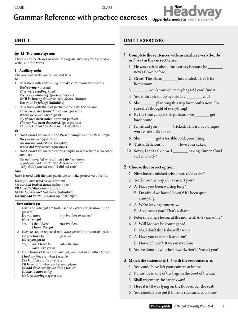 Dokumen.tips Hw Upp Int Trd Grammar Exercises | PDF | Perfect (Grammar ...