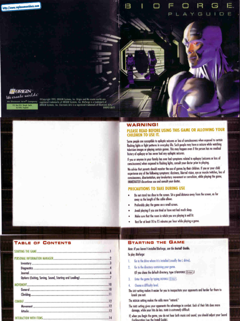 BioForge Manual PC | PDF