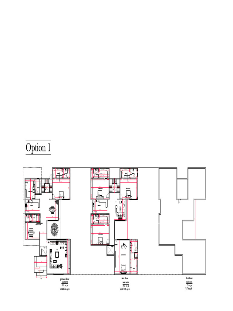 Option 1: Unit Area 333 SQ M Ground Floor Unit Area 362 SQ M First ...