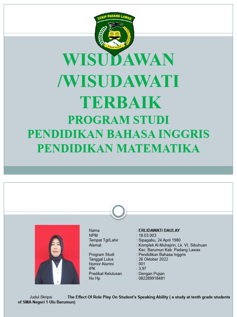 Wisudawan Terbaik | PDF