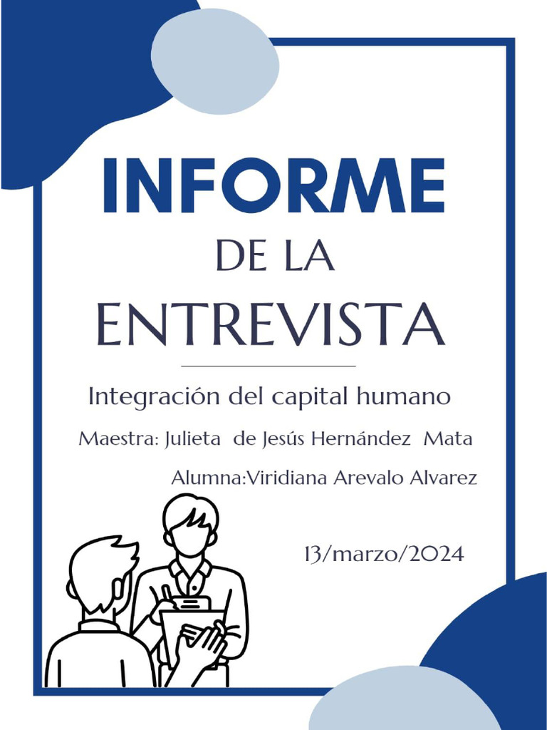 Reporte De Entrevista Pdf