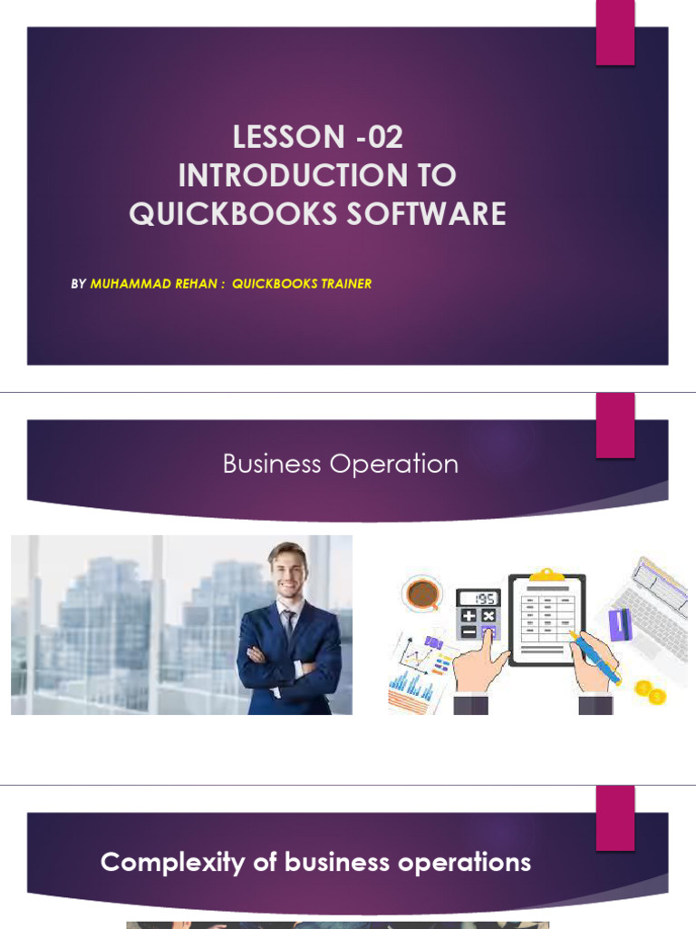 Lesson - 02 | PDF | Quick Books | Operating System