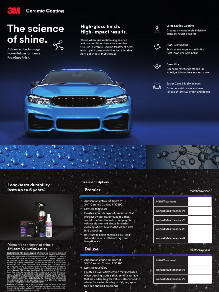 3M Ceramic Coating Brochure Spread 60-4405-0063-9 | PDF | Coating ...