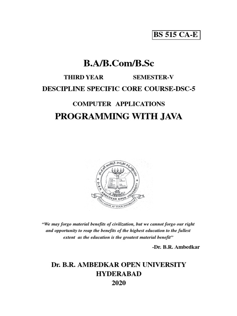 Ugsemstersy Java Pdf Java Programming Language Class Computer Programming