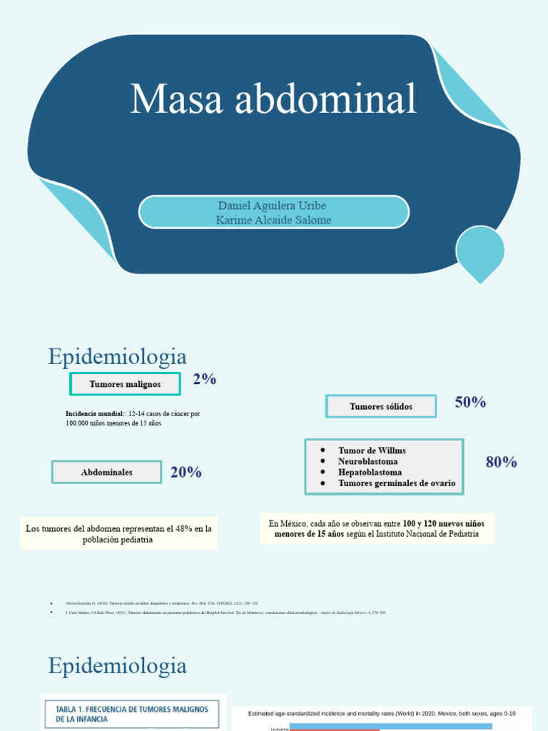 Masa Abdominal | PDF | Neoplasias | Cáncer