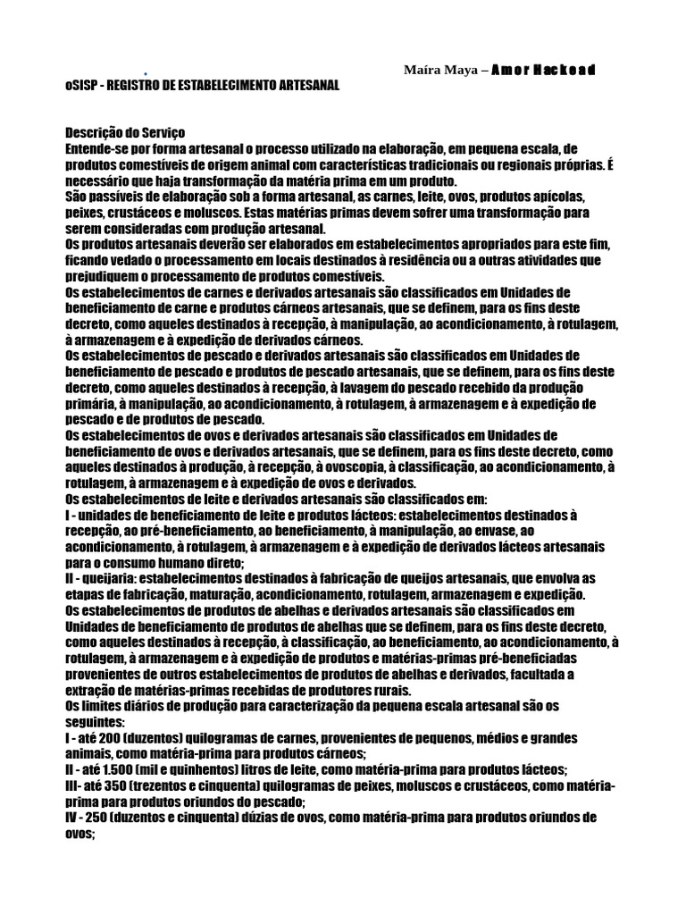 Sisp Artesanal Pdf Peixes Leite