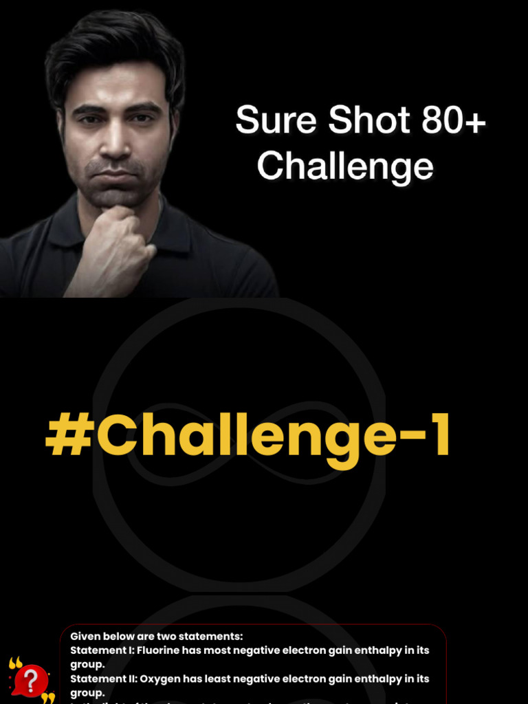 Statement Type Questions-1 | PDF | Molecules | Chemical Substances