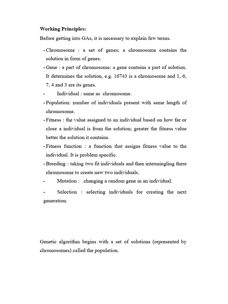 Lec 3 | PDF | Genetic Algorithm | Genetics