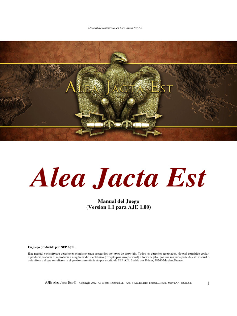 Manual de Alea Jacta Est | PDF | Archivo de computadora | Memoria de ...