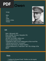 Wilfred Owen's Complete Poem List | PDF