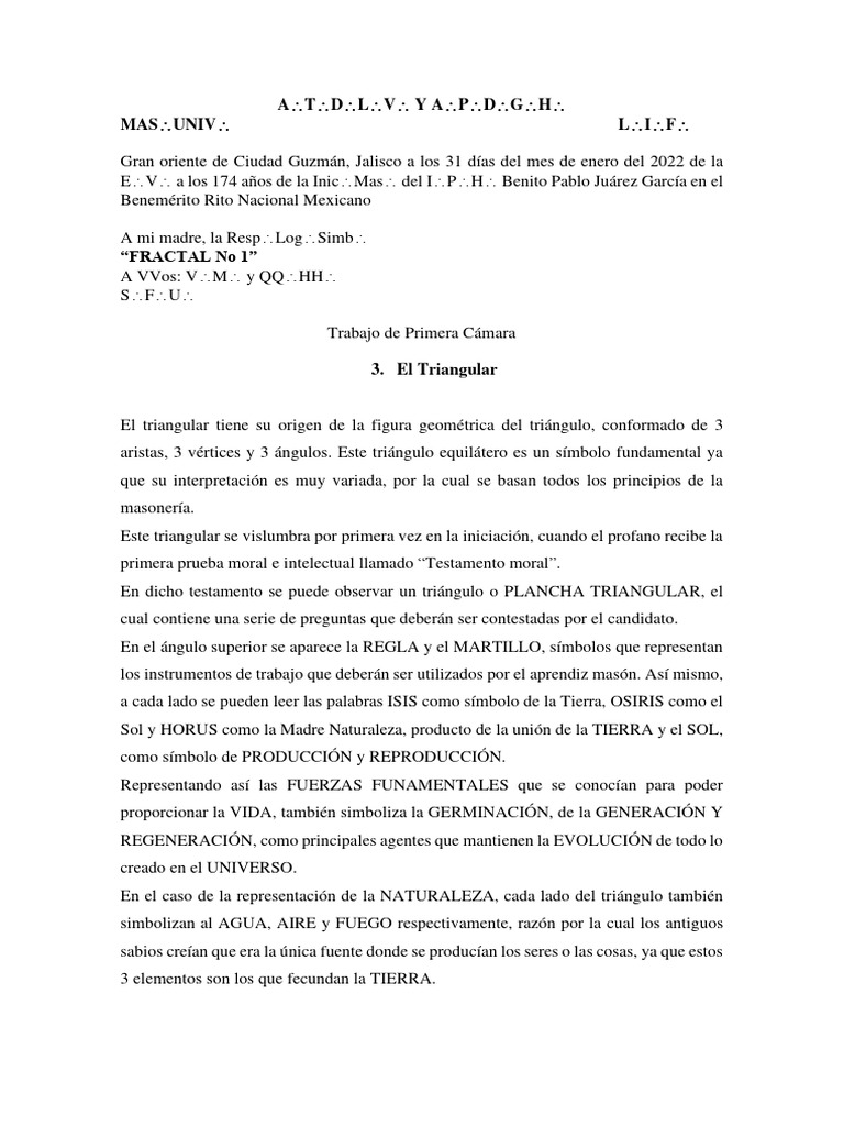 El triangular | PDF | Triángulo | Masonería