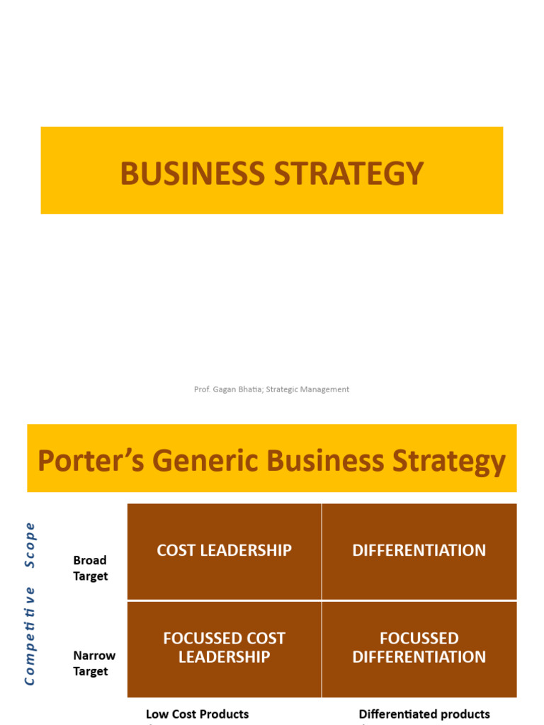 Business Strategy Porter S Generic | PDF | Strategic Management ...