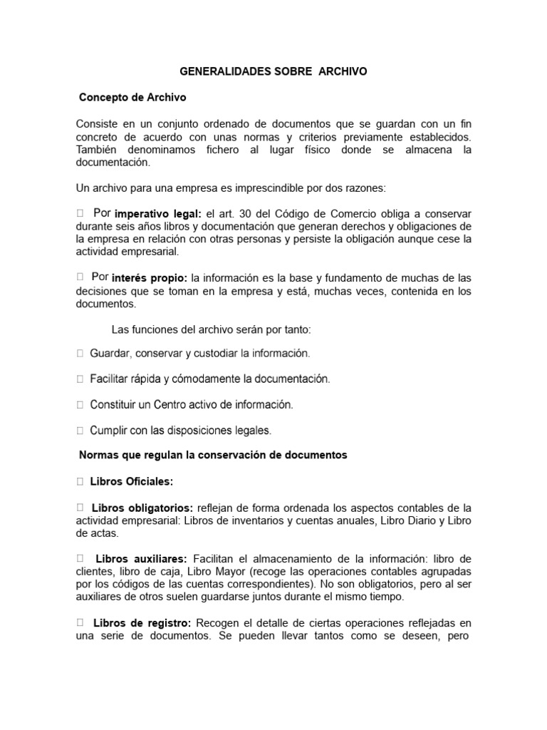 Anexo 6 - Generalidades-Sobre-Archivo | PDF | Contabilidad | Gestión de registros
