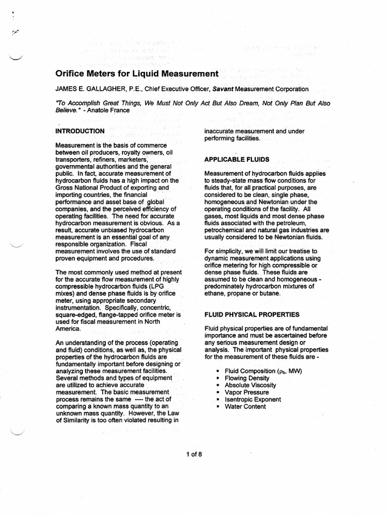Orifice_Meters_for_Liquid_Measurement | PDF