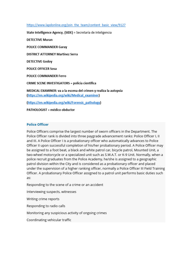 Rangos Policiales | Download Free PDF | Detective | Police