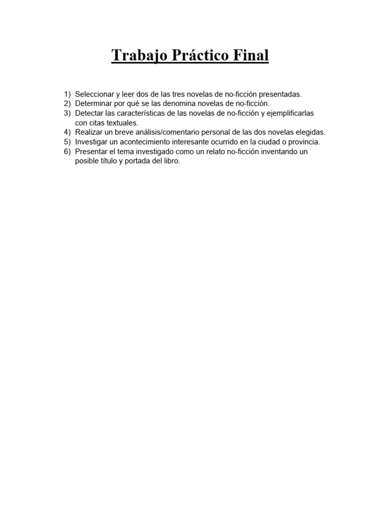Análisis de Novelas de No-Ficción | PDF | No ficción | Novelas