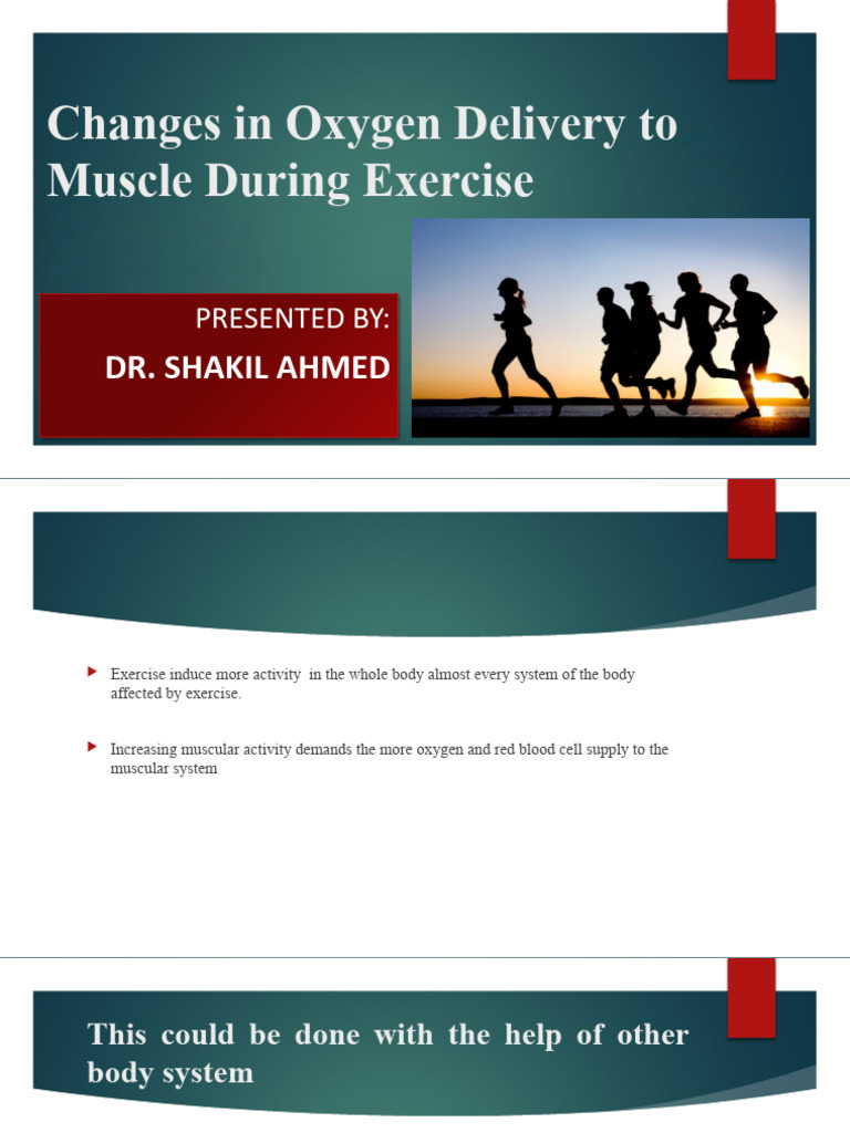 Changes of O2 Delievry To Muscle During Exercise | PDF | Vasodilation ...