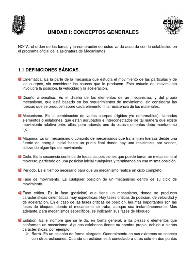 Mecanismos en Ingeniería Mecánica | PDF | Ingeniería mecánica | Mecánica