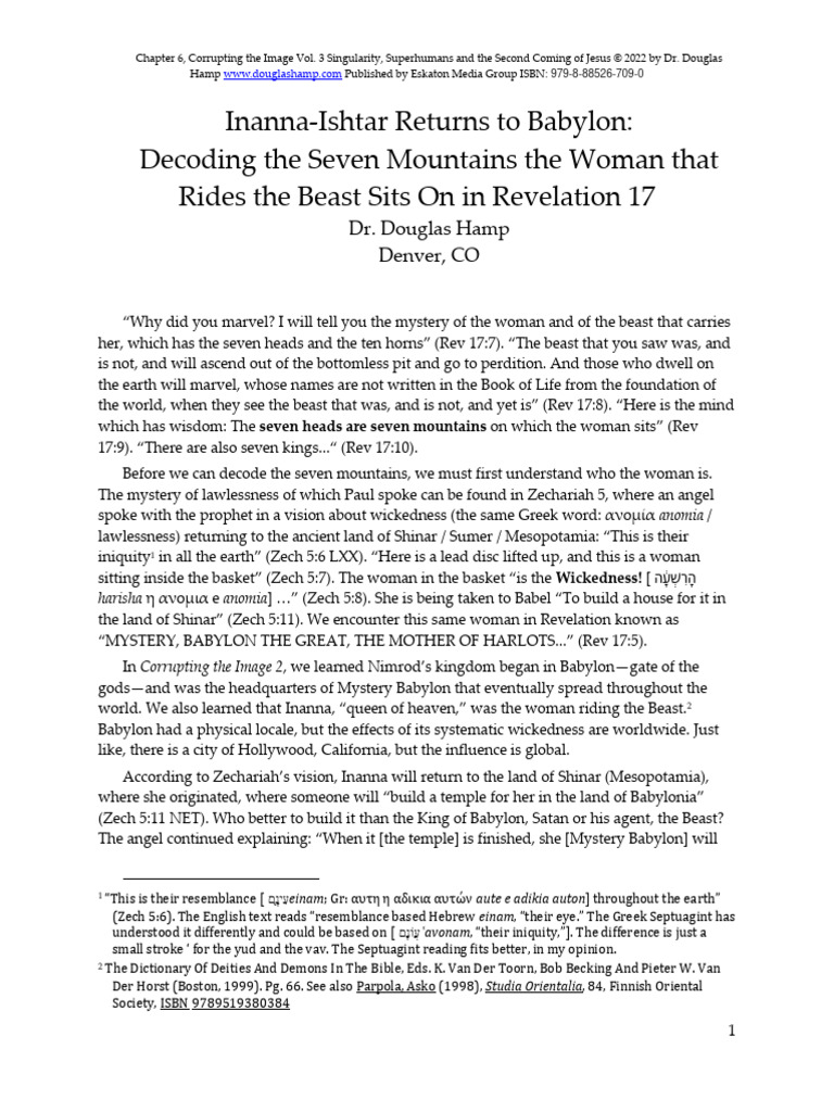 Inanna Ishtar Returns To Babylon Decodin | PDF | Babylon | The Beast ...