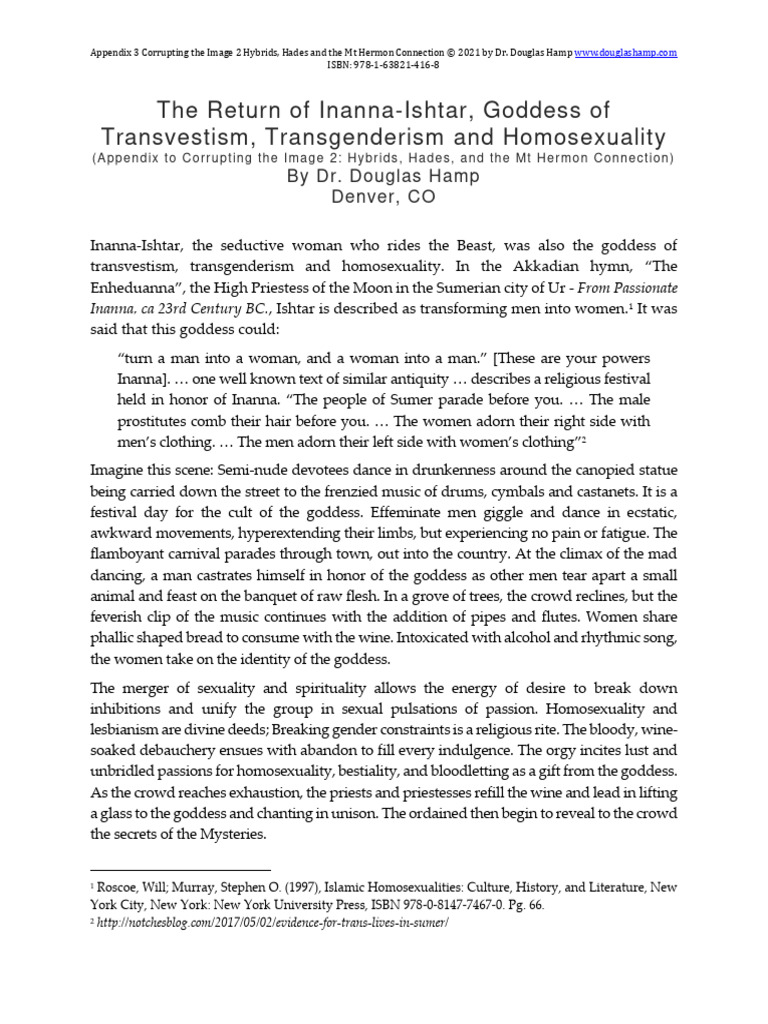 The Return of Inanna Ishtar Goddess of T | PDF | Transgender | LGBTQIA+ Studies