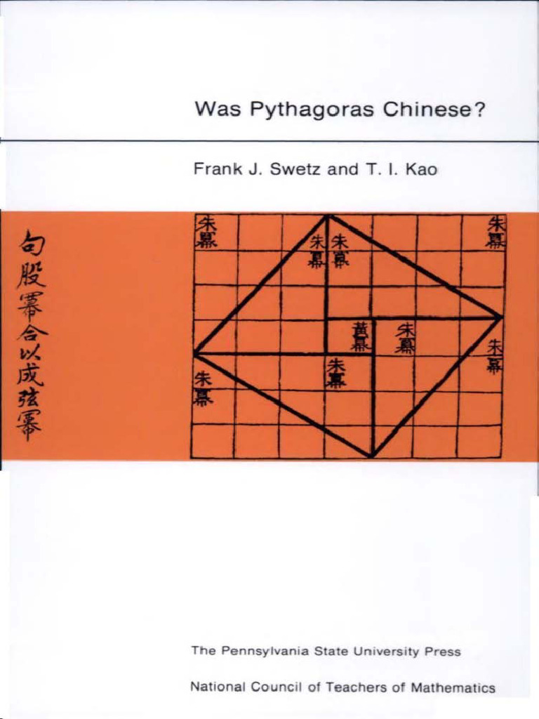T. I. Kao, Frank J. Swetz - Was Pythagoras Chinese - (Pennsylvania ...