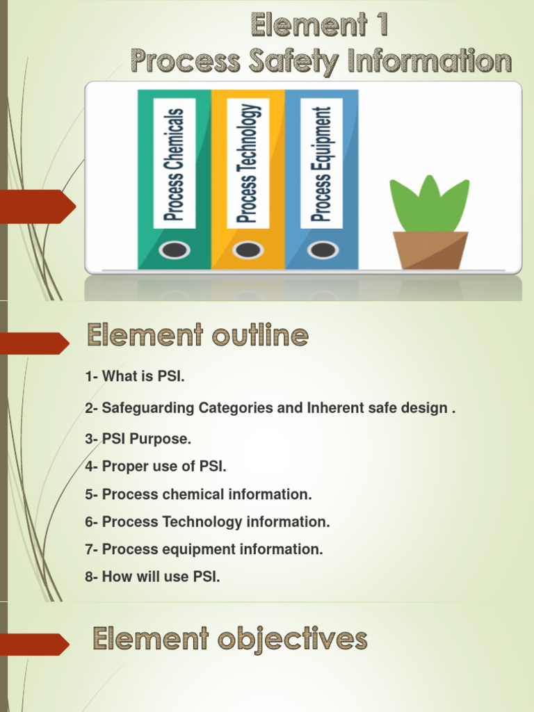 E1 Process Safety Information | PDF | Safety | Occupational Safety And ...