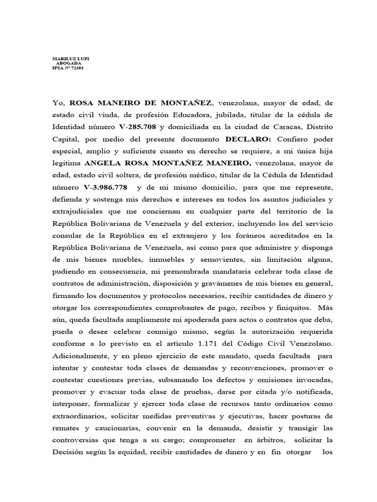 Documento Firma A Ruego | PDF | Venezuela | Gobierno