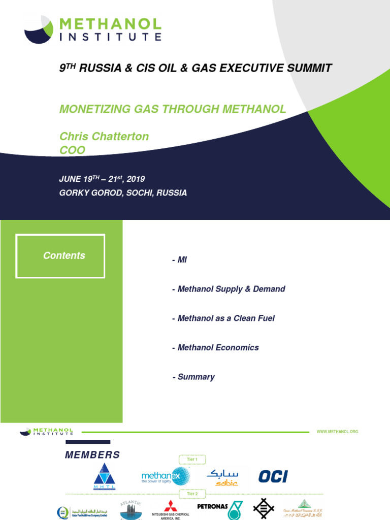 Monetisation of Gas Through Methanol | PDF | Methanol | Fuels