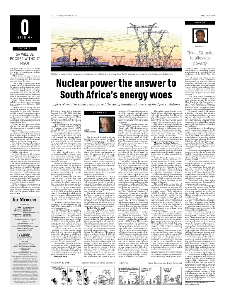 Nuclear AM Opinion 21 | PDF | Nuclear Power | Electricity Generation
