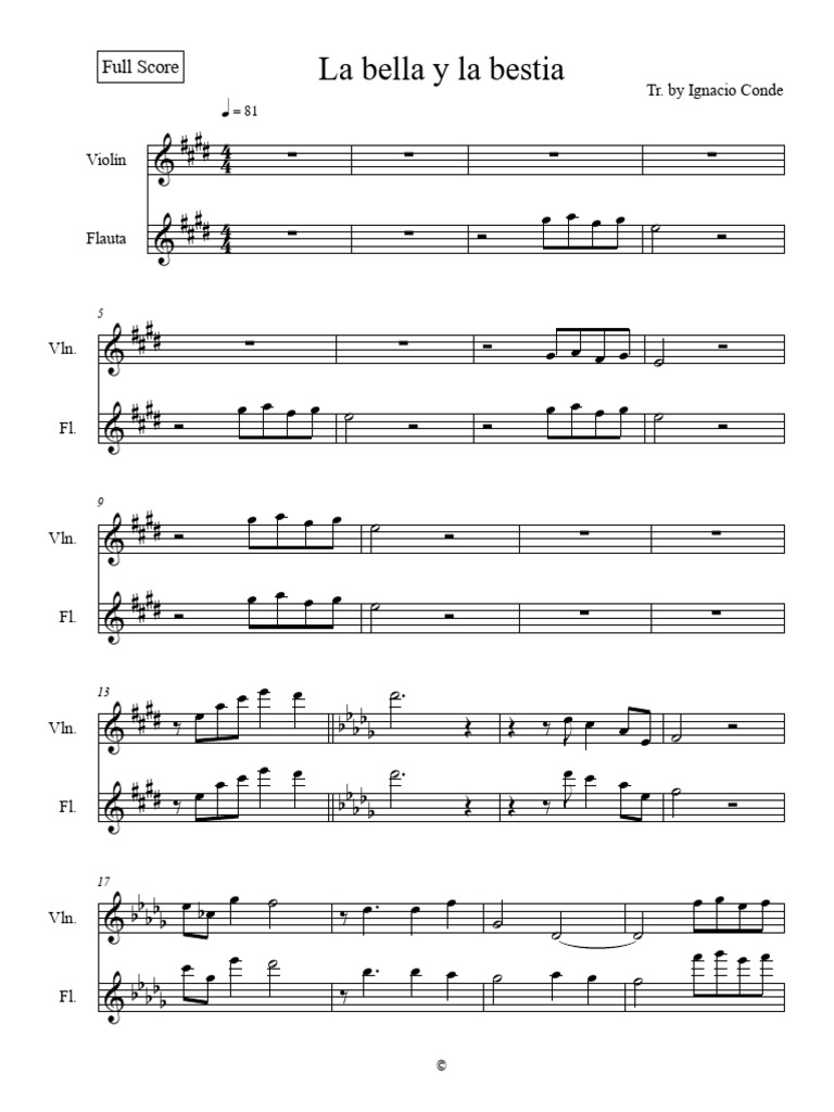 La Bella y La Bestia | PDF