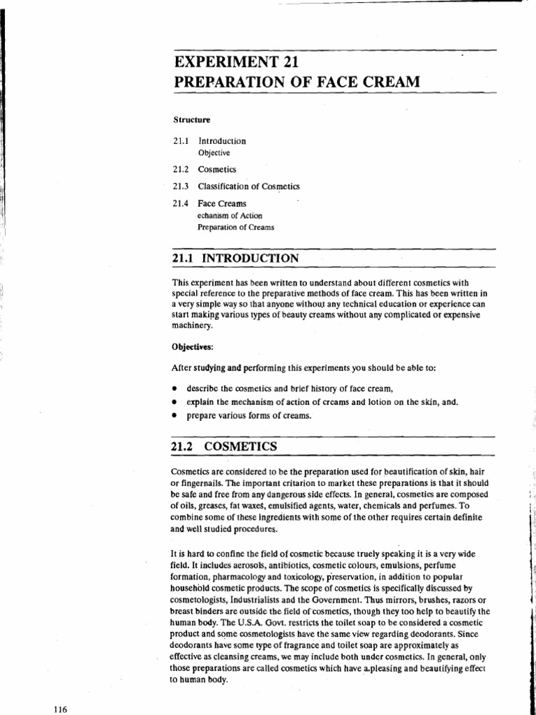 Experiment 21 | PDF | Cosmetics