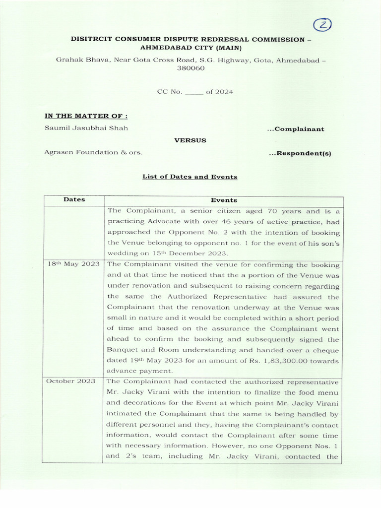 List of Dates and Events | PDF