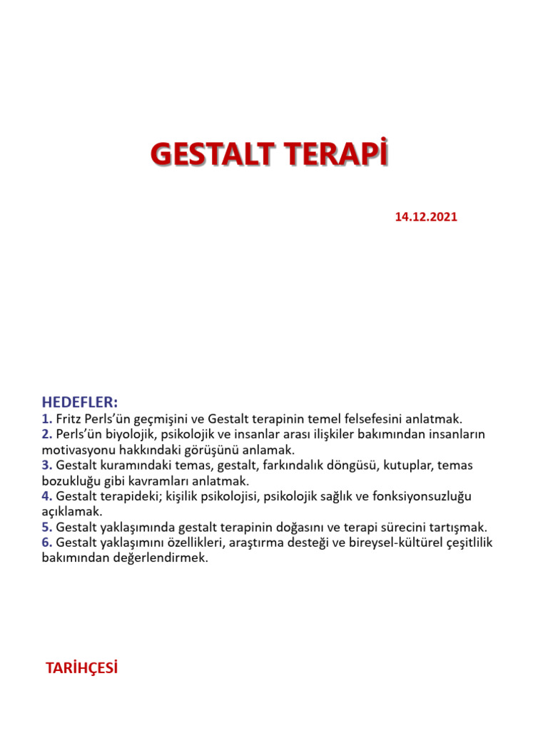 Gestalt Terapi | PDF