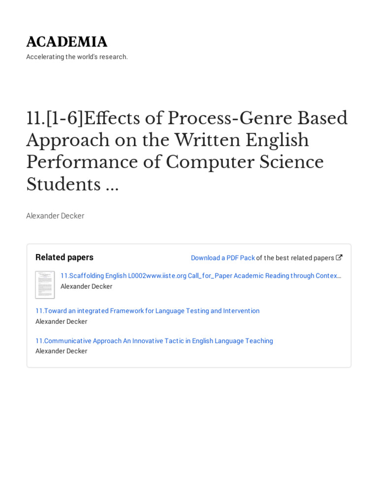 (1-6) Effects of Process-Genre Based Approach On The Written English ...