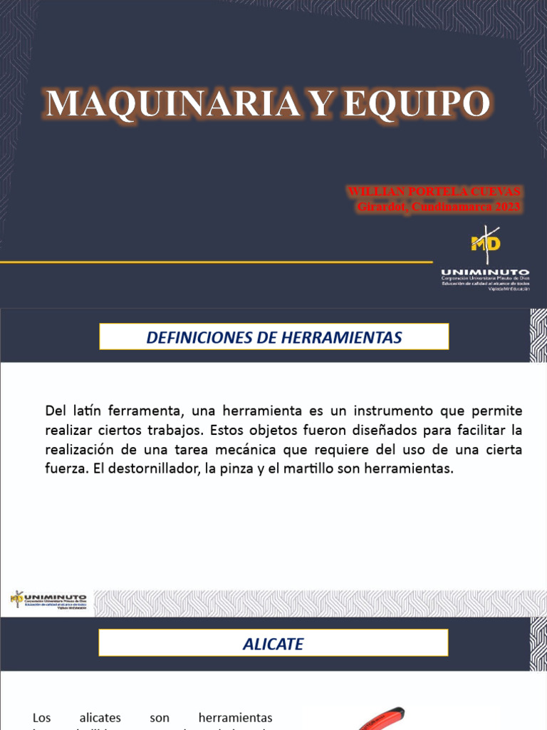 Presentación de Herramientas | PDF | Perforar | Herramientas