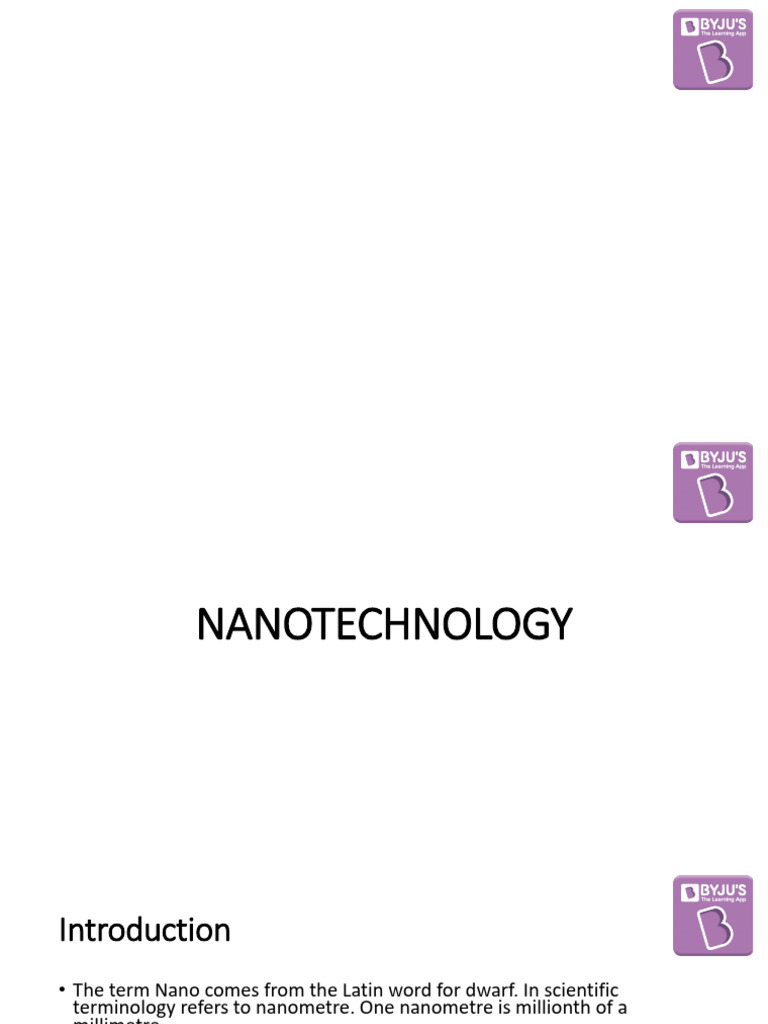 Nanotechnology | PDF | Nanotechnology | Applied And Interdisciplinary ...