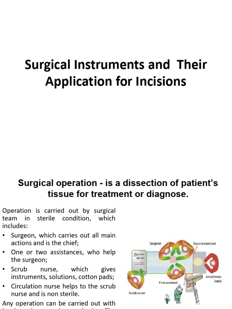 Surgical Instruments and Their Application for Incisions (1) | PDF ...